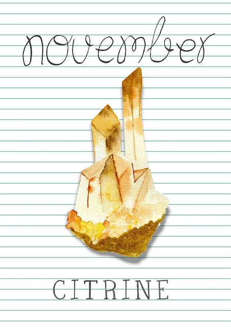 Download Birthstone November Citrine Royalty-Free Stock Illustration ...