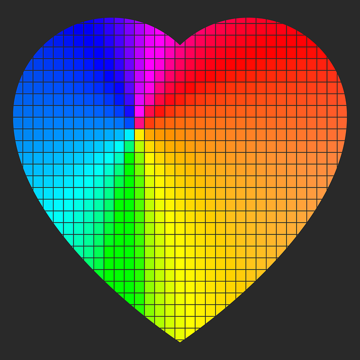 Un Corazón Color Cuadrados Del - Gráficos vectoriales gratis en Pixabay - Pixabay
