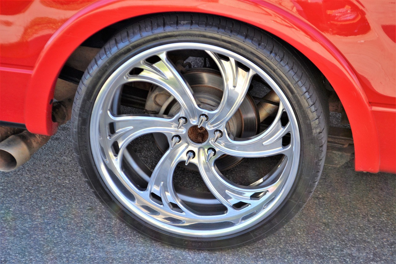Custom Rims Wheel Car Red Sports - Free photo on Pixabay
