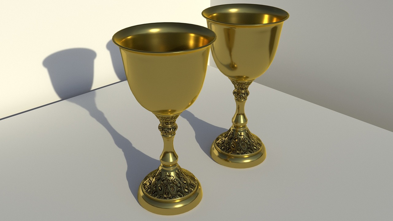 Chalices Gold 3D - Free photo on Pixabay