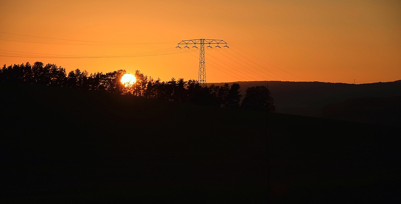 Sunset Power Pole Dusk - Free photo on Pixabay - Pixabay
