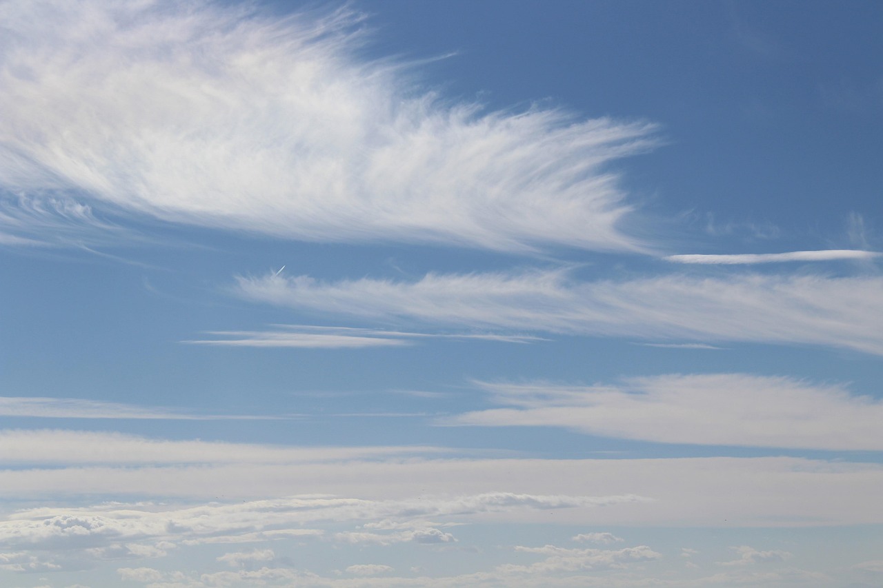 Vue Ciel Avec Volutes De Nuages - Photo gratuite sur Pixabay