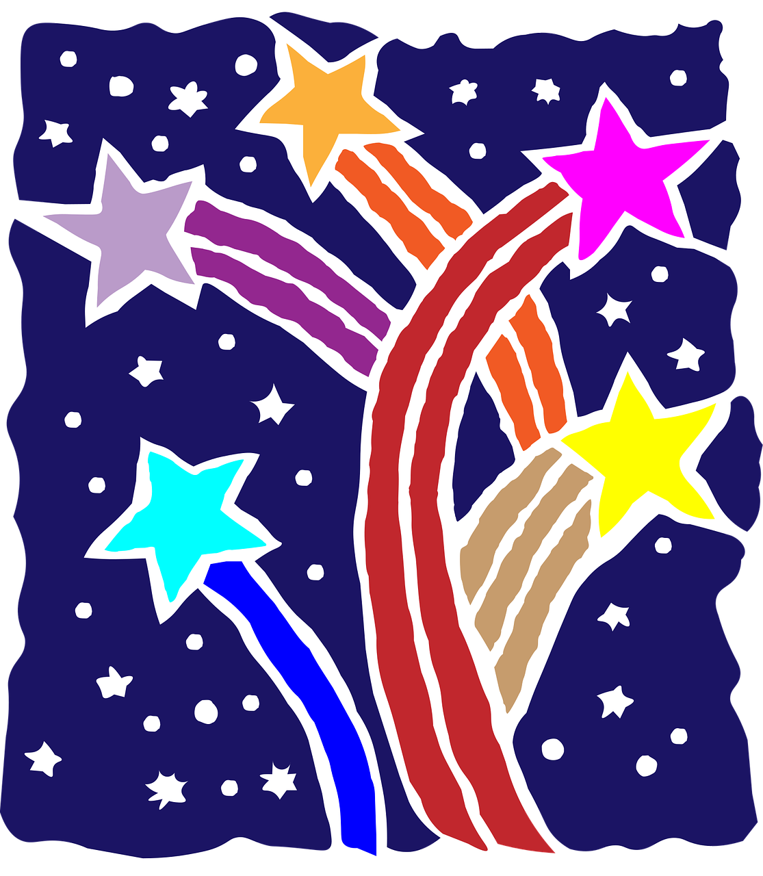 Download Stars, Colorful, Shooting. Royalty-Free Vector Graphic - Pixabay