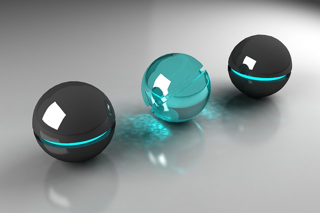 Download 3D Spheres, Crystal Material, Spherical. Royalty-Free Stock ...