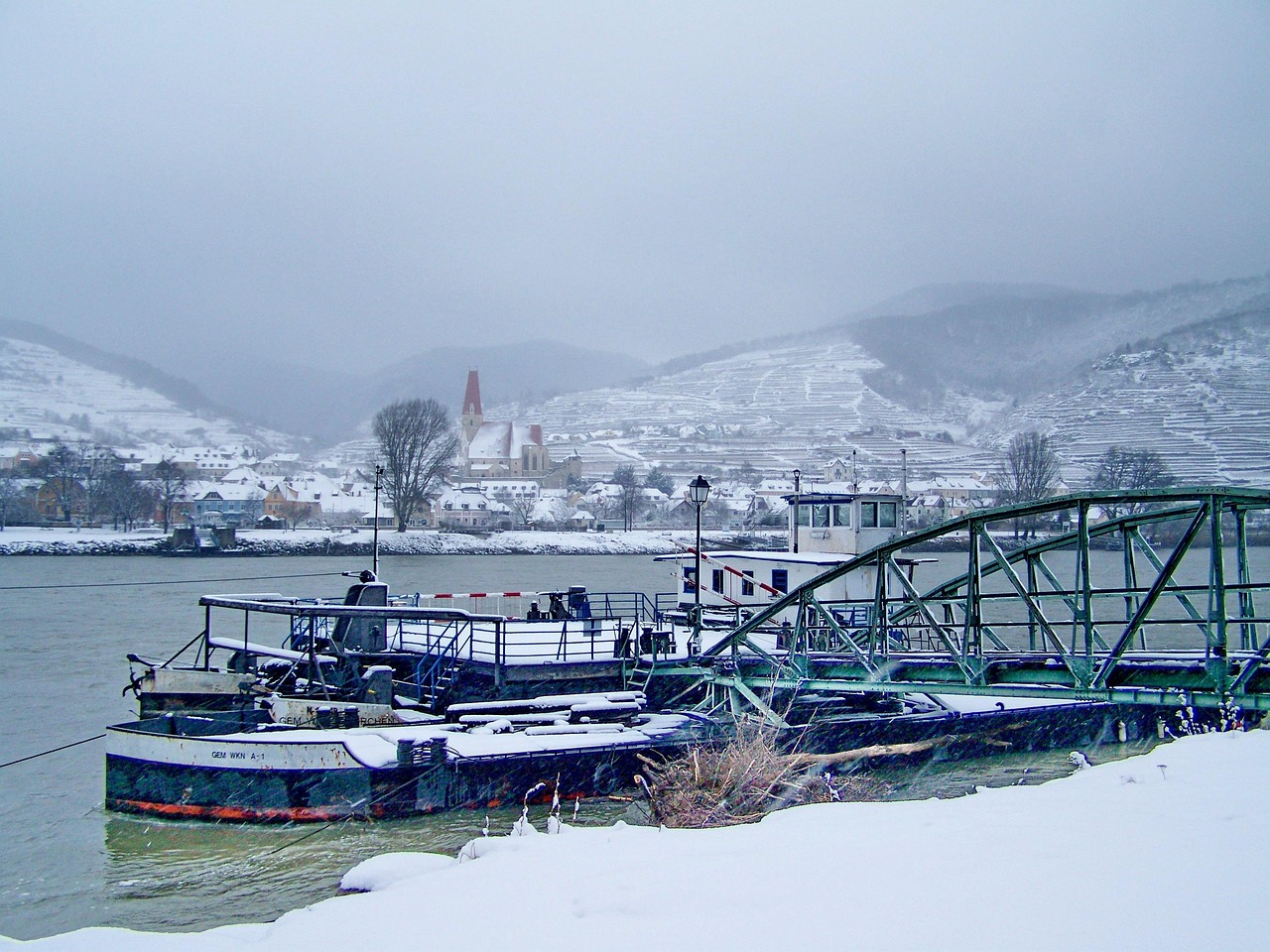 Winter Ferry Danube Water - Free photo on Pixabay - Pixabay