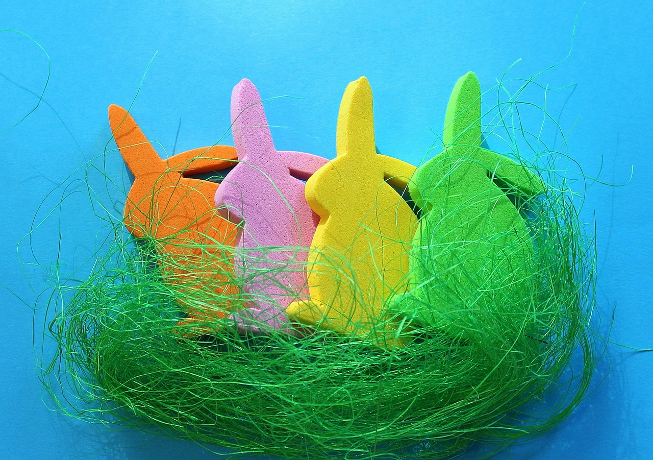 Bunnies Easter Decoration - Free photo on Pixabay - Pixabay