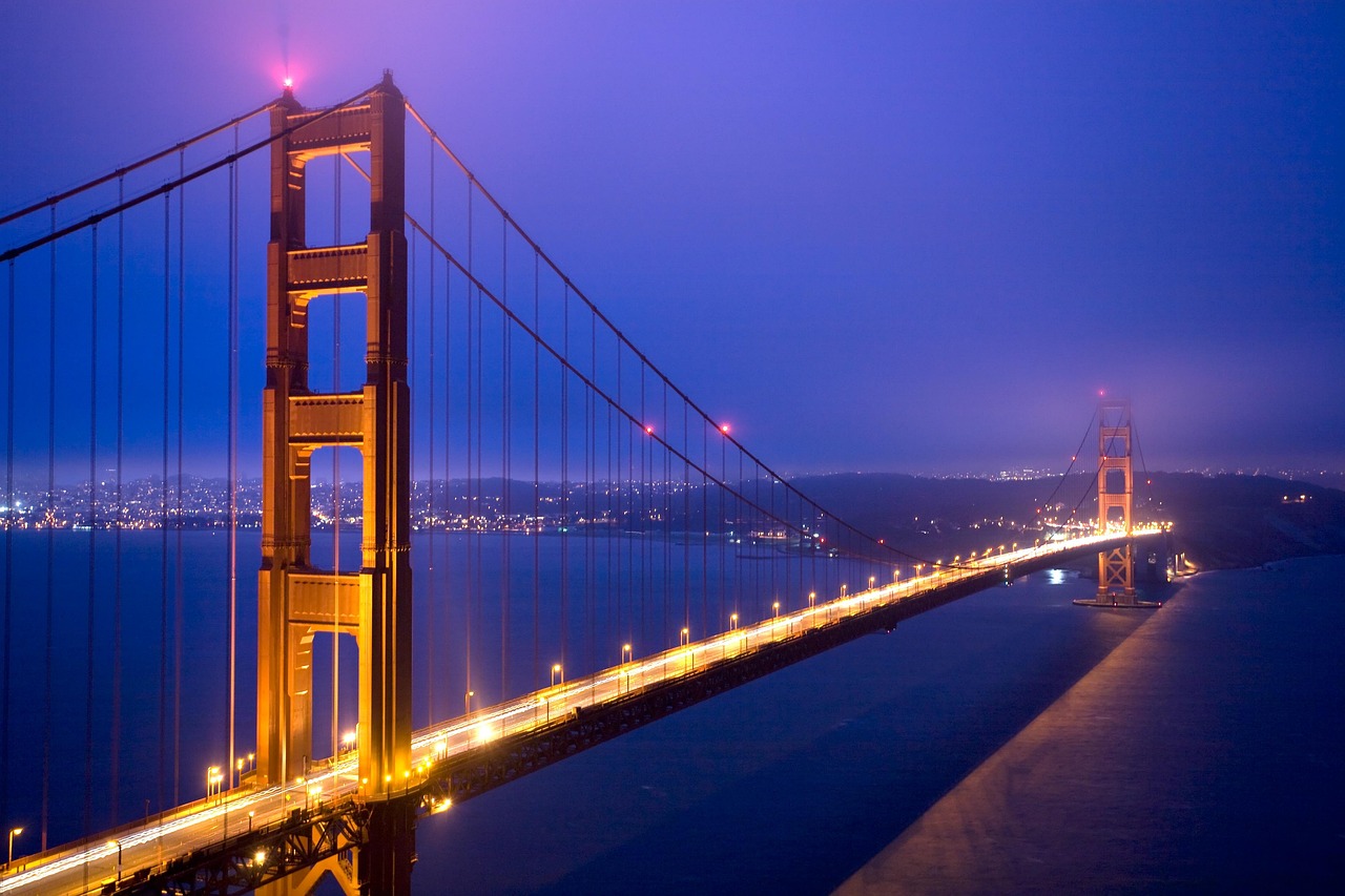 Bridge Dusk Sky Suspension - Free photo on Pixabay - Pixabay