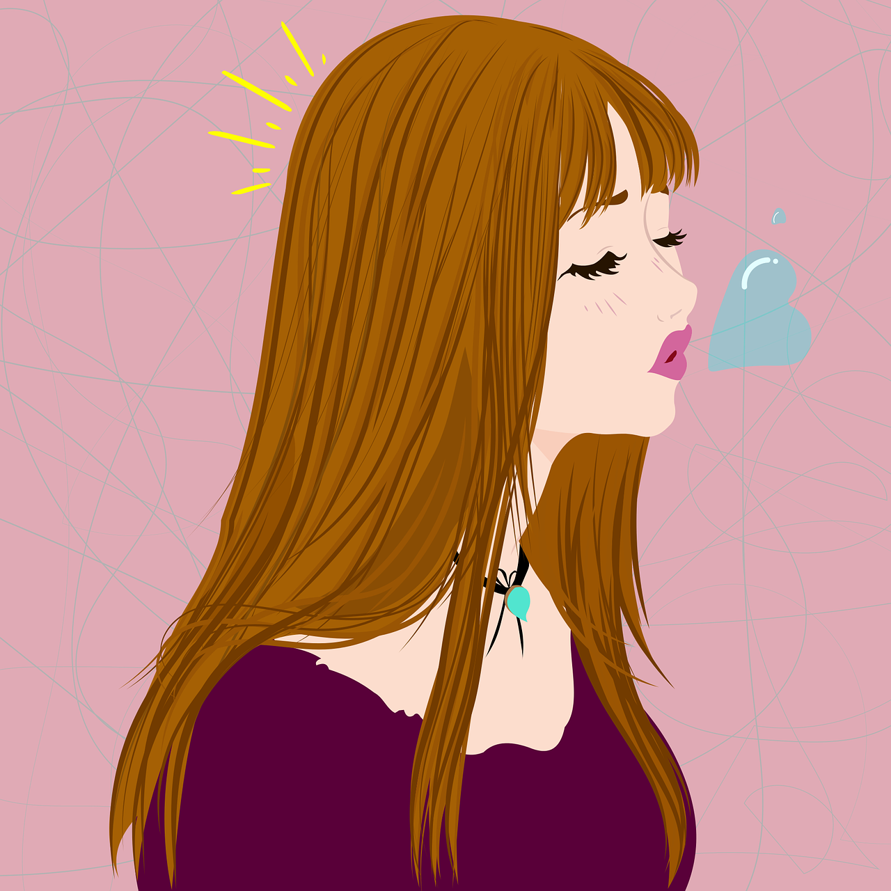 Fille Illustration Numérique - Images vectorielles gratuites sur ...