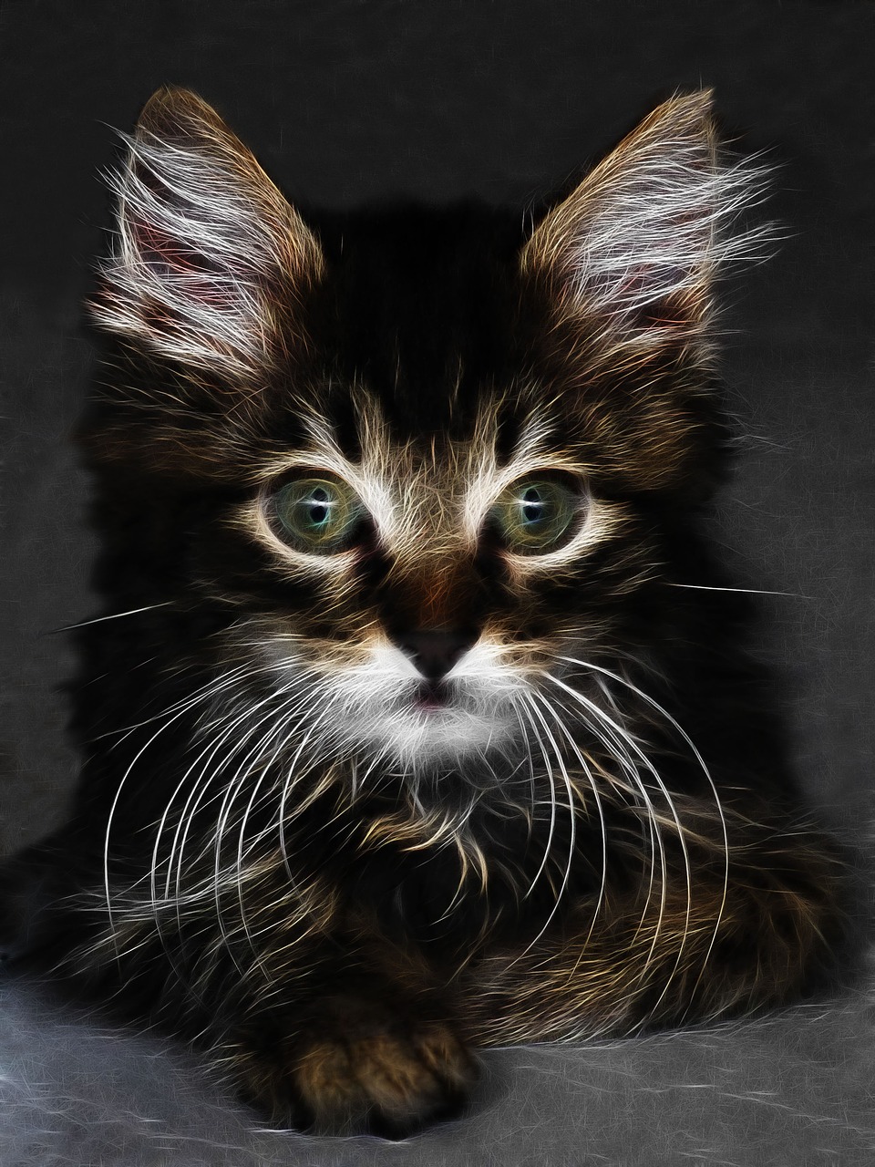 Fractalius Gato Animal - Imagen gratis en Pixabay - Pixabay