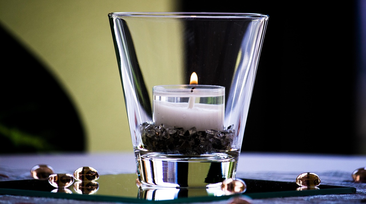 Glass Reflection Candle Tea - Free photo on Pixabay