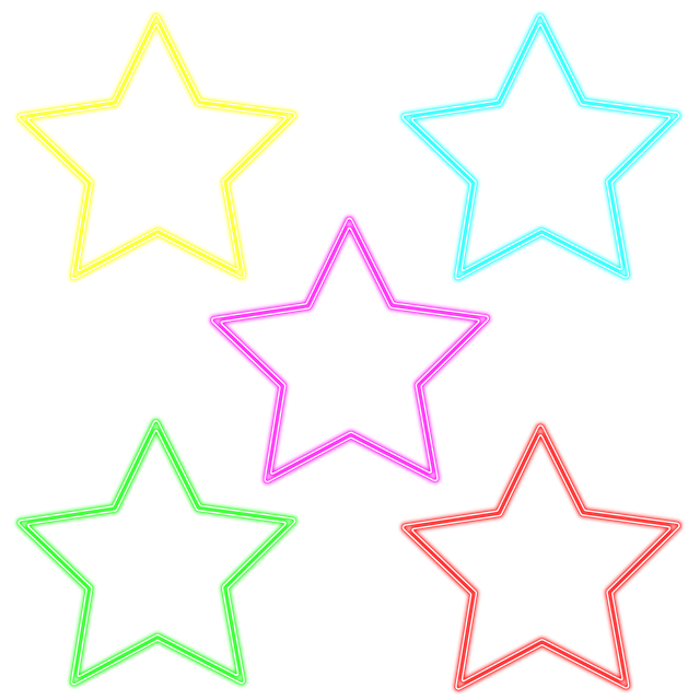 Download Star, Neon, Colors. Royalty-Free Stock Illustration Image ...