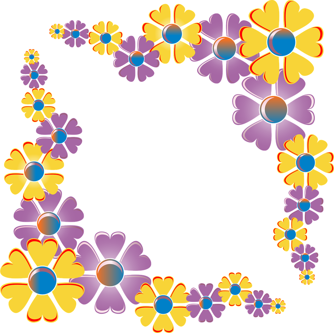 200+ Free Color Flowers Border & Frame Images - Pixabay