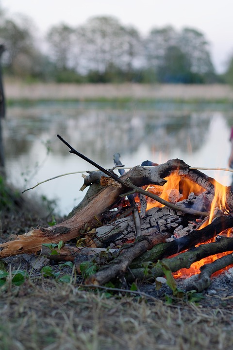 Over The Water Flames Burn - Free photo on Pixabay