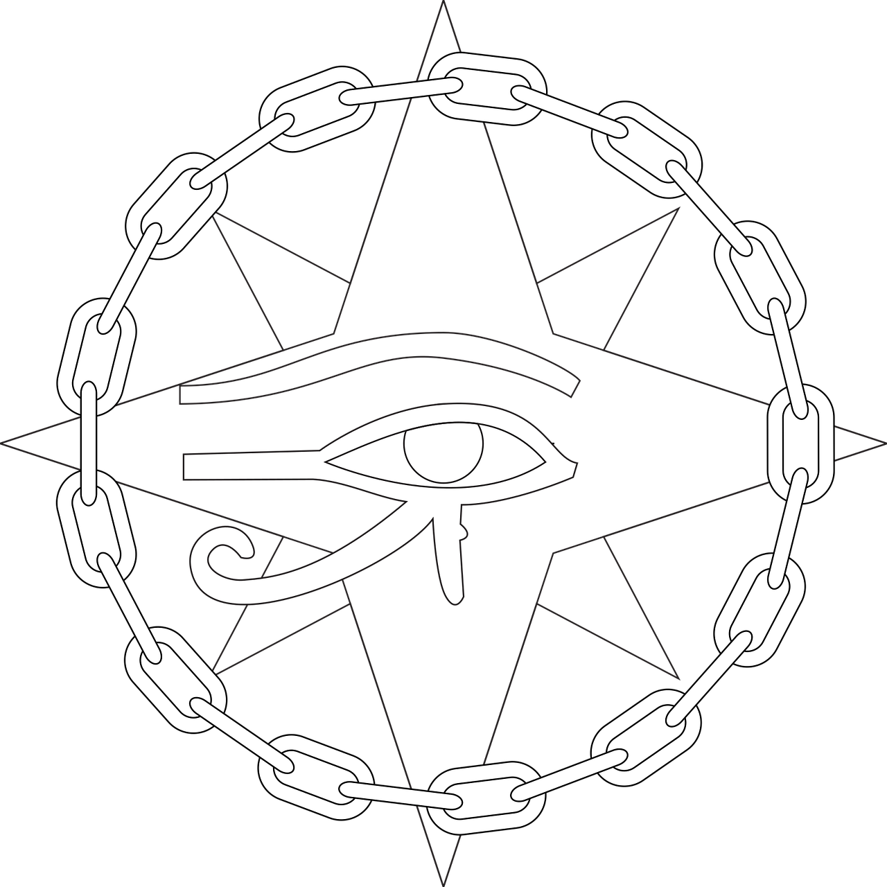 2,000 Eye of Horus Vector - Pixabay