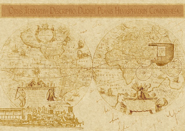 Download Steam Locomotive, Map Of The World, Antique Car. Royalty-Free ...