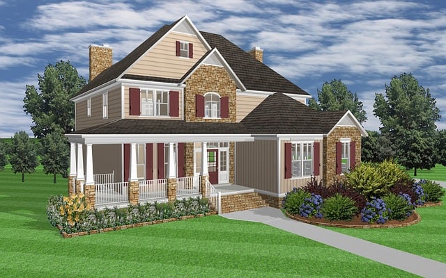 Download House, 3D Render, Exterior. Royalty-Free Stock Illustration ...