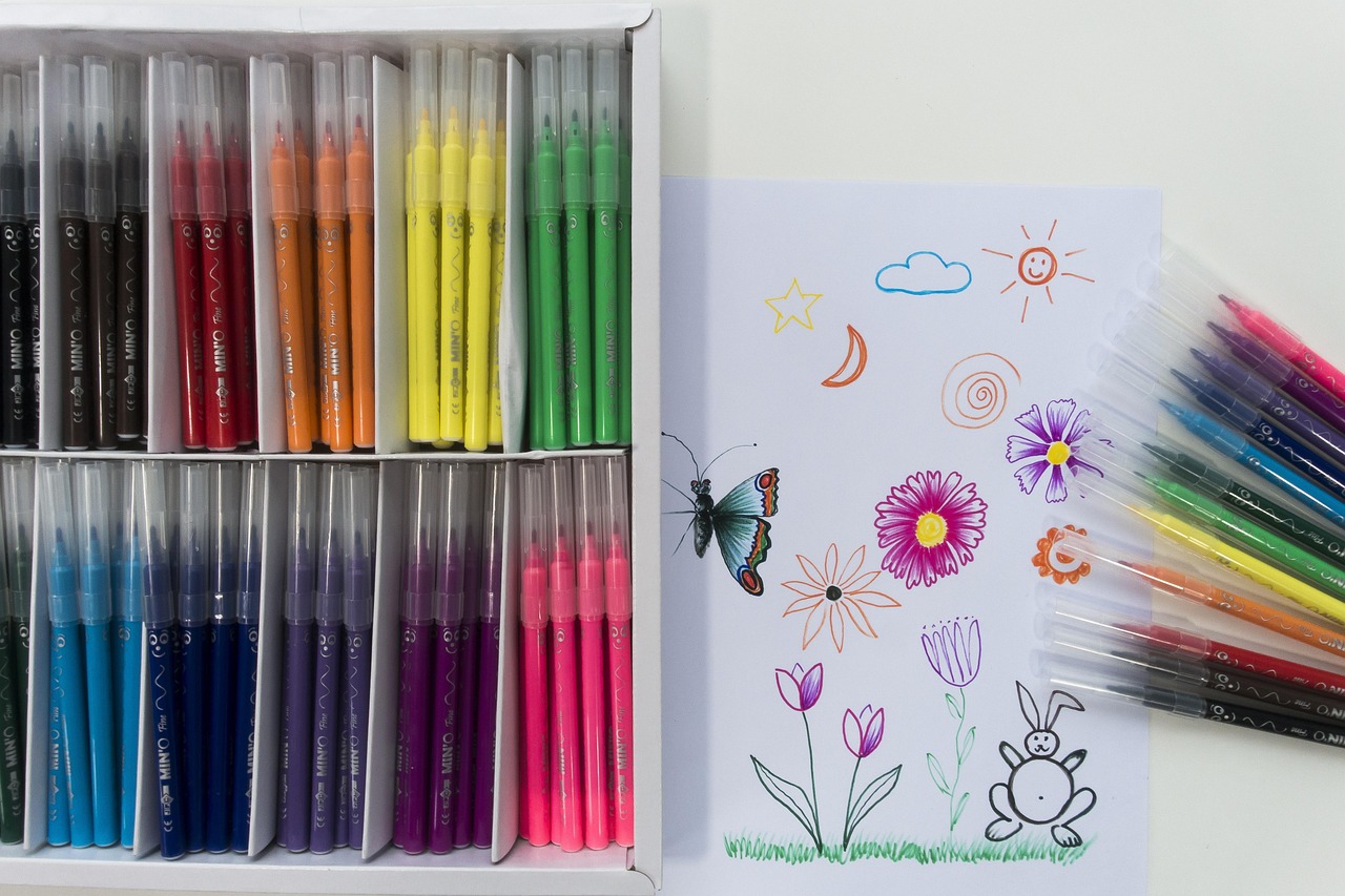 Felt Tip Pens Children Drawing - Free photo on Pixabay - Pixabay