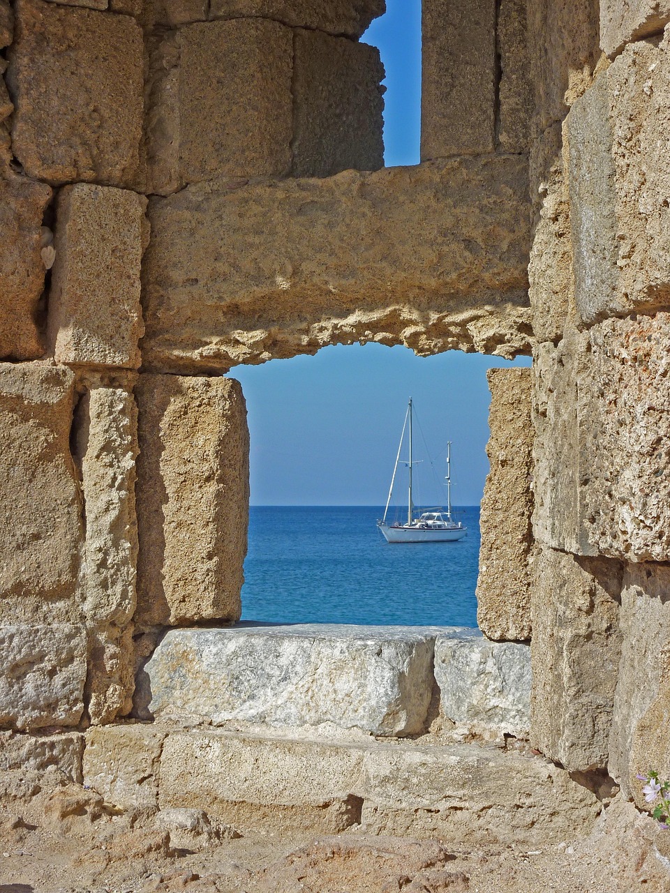Parede De Pedra Mar Barco - Foto gratuita no Pixabay