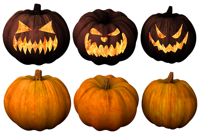 Download Jack-O-Lanterns, Pumpkins, Halloween. Royalty-Free Stock ...