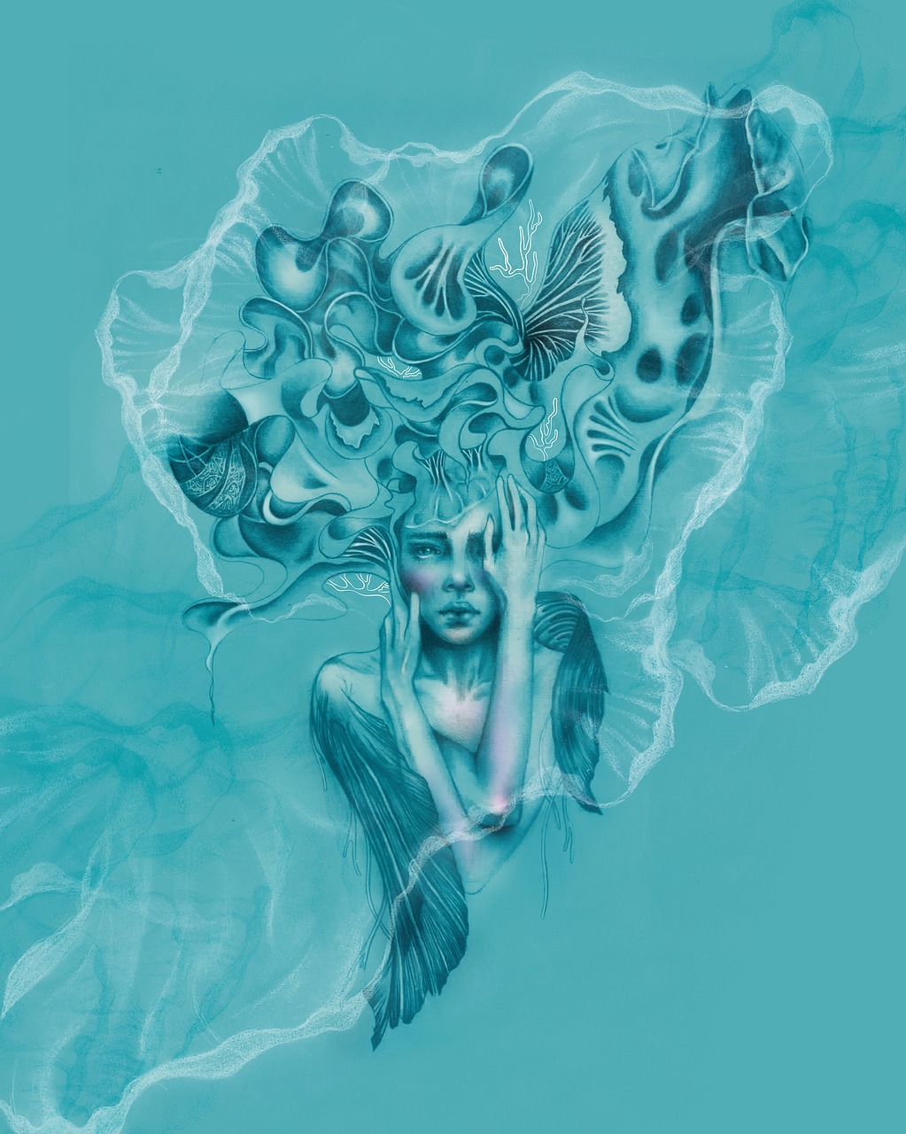 Download Woman Imagination Mind Royalty-Free Stock Illustration Image ...