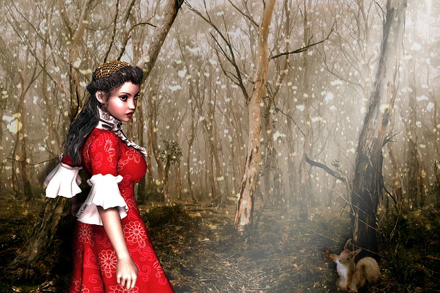 Download Girl Forest Fantasy Royalty-Free Stock Illustration Image ...
