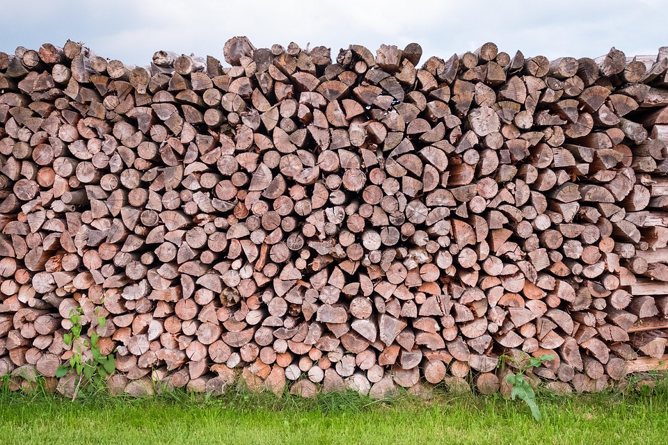 Holzscheitstruktur