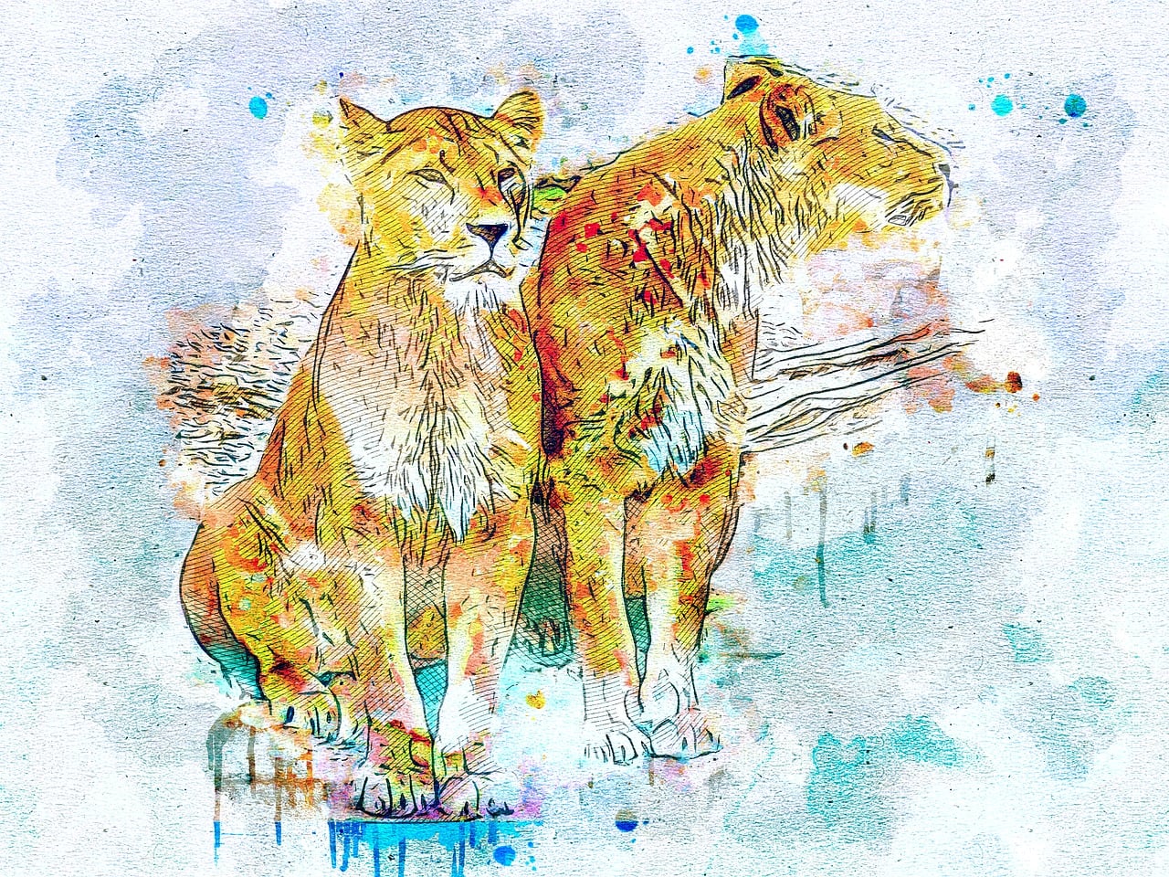 Explore 132+ Free Lioness Illustrations: Download Now - Pixabay