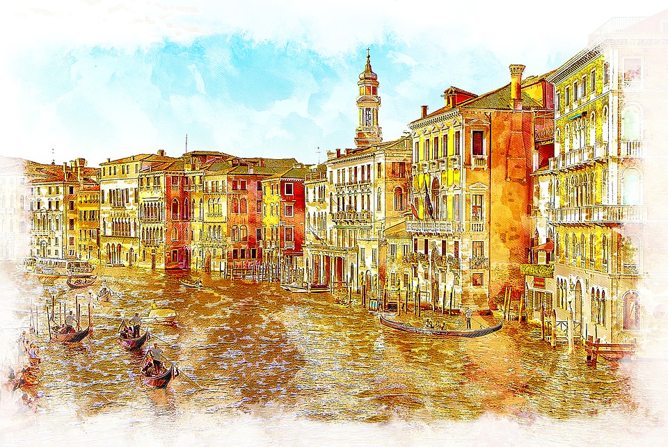 Download Venice, Italy, Boats. Royalty-Free Stock Illustration Image ...