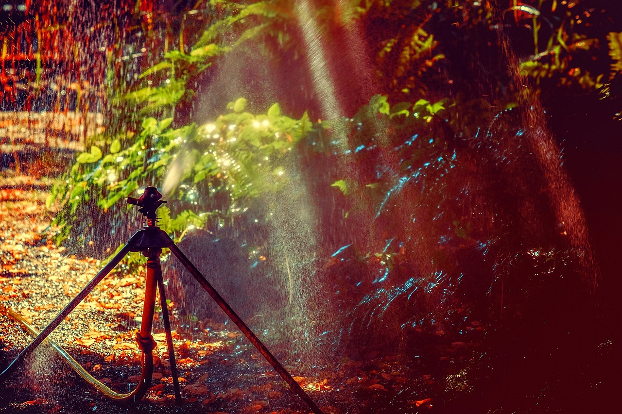 Sprinkler Irrigation Backlighting - Free photo on Pixabay