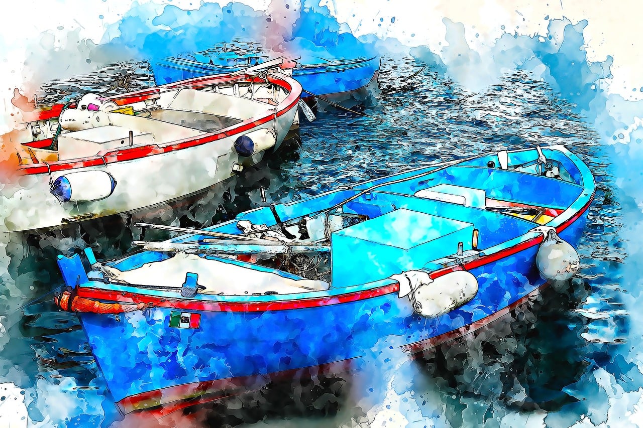 Download Boats, Fishing, Sea. Royalty-Free Stock Illustration Image ...