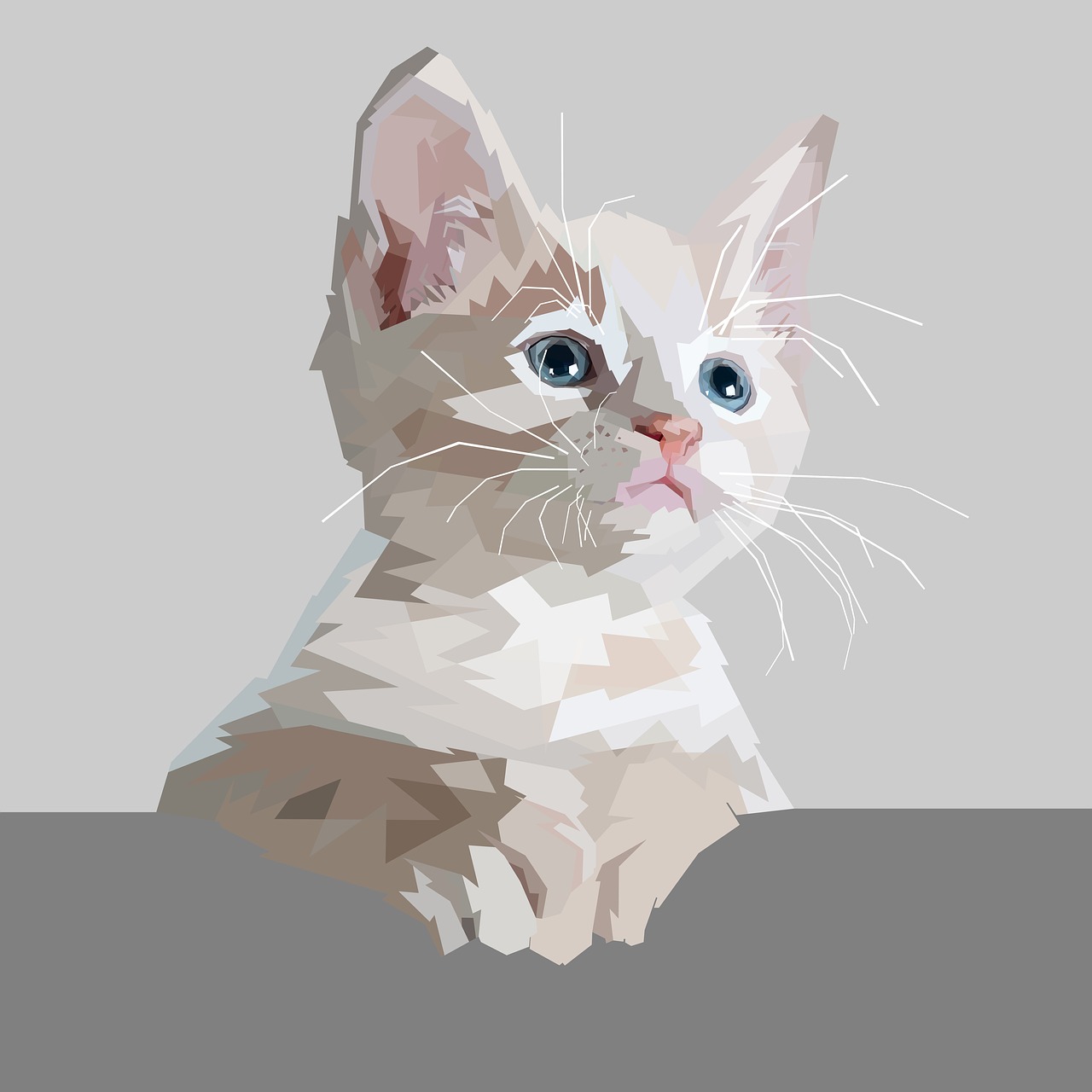 Download Animal, Nature, White Cat. Royalty-Free Stock Illustration ...