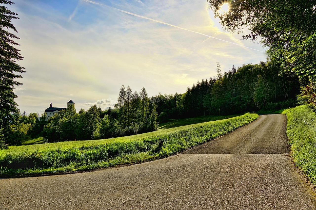 Landscape Road Path Castle Crane - Free photo on Pixabay
