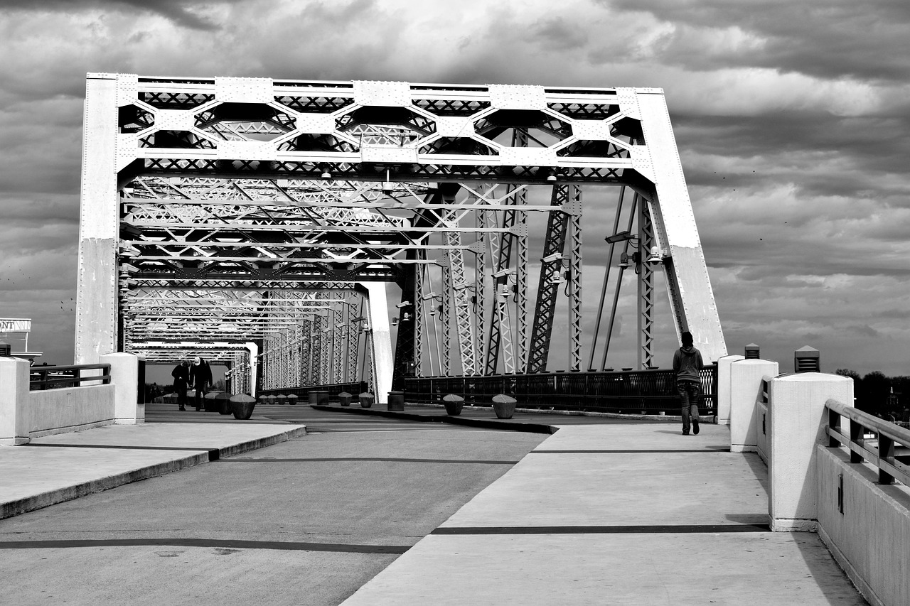 Monochrome Bridge Panoramic - Free photo on Pixabay - Pixabay
