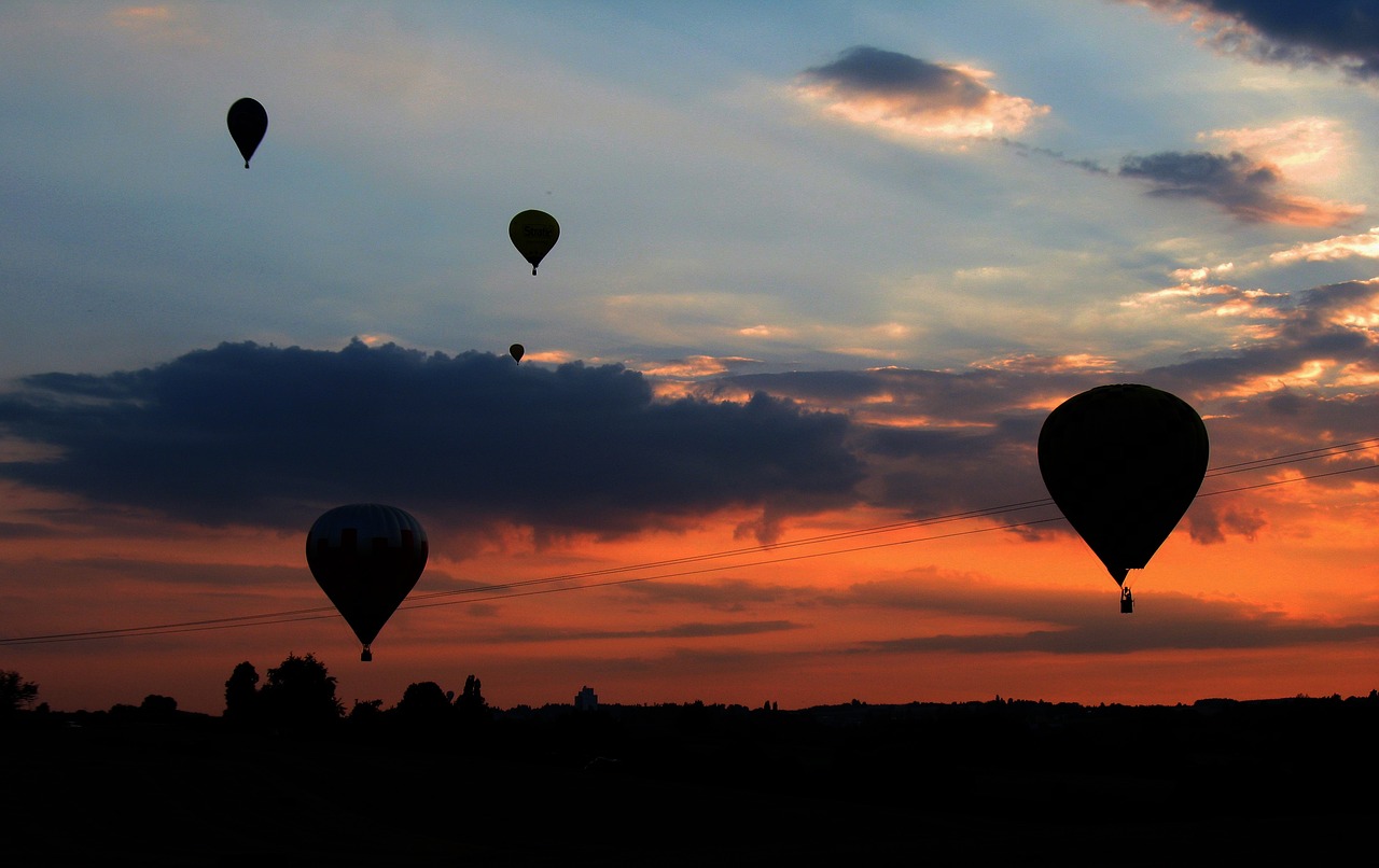 Hot Air Balloon Sunset - Free photo on Pixabay