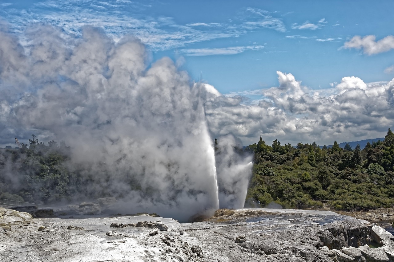 Nueva Zelanda Géiser Pohutu - Foto gratis en Pixabay - Pixabay