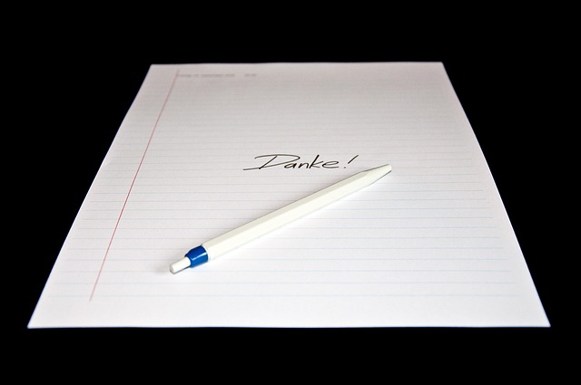 Thank You Paper Writing Free Photo On Pixabay Pixabay