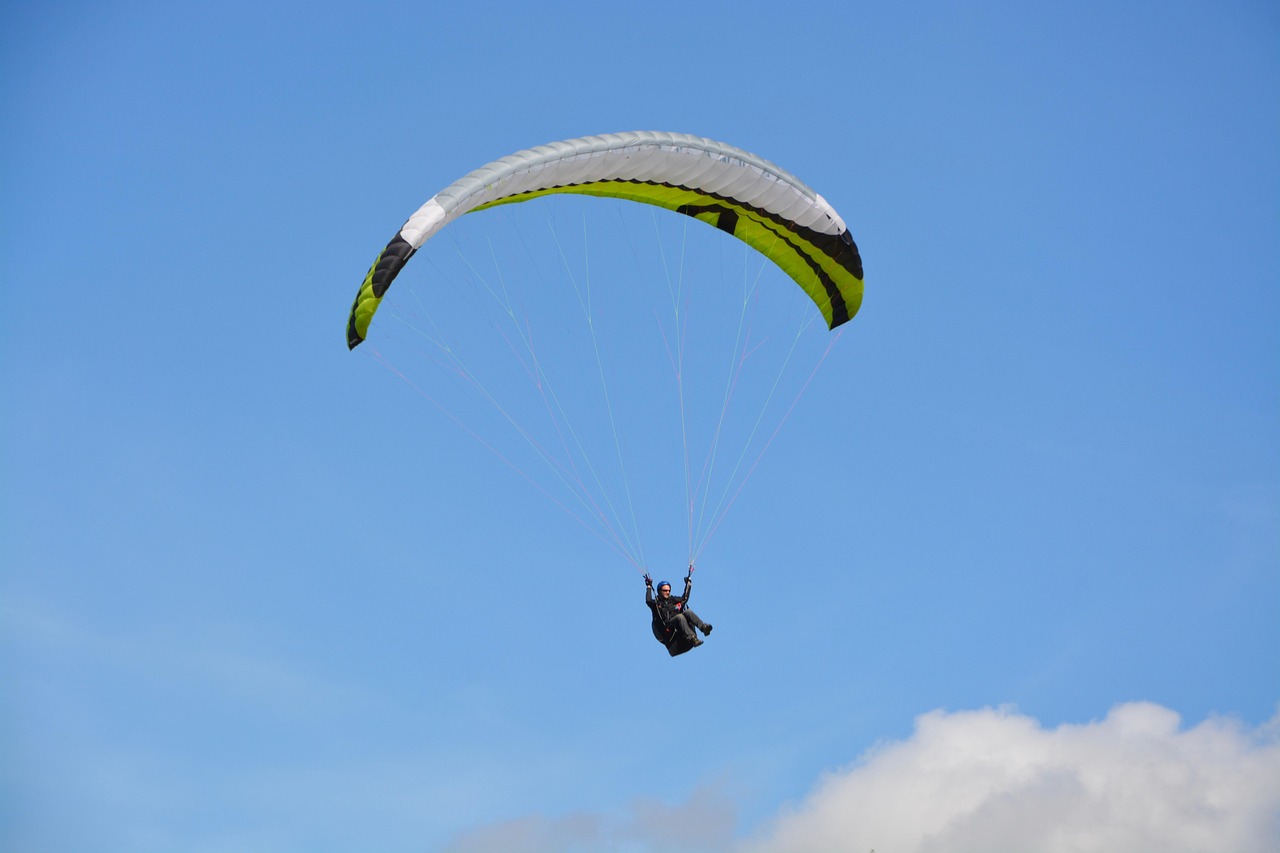 Paragliding Free Flight Green Sail - Free photo on Pixabay