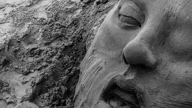 Sand Sculpture Face - Free photo on Pixabay