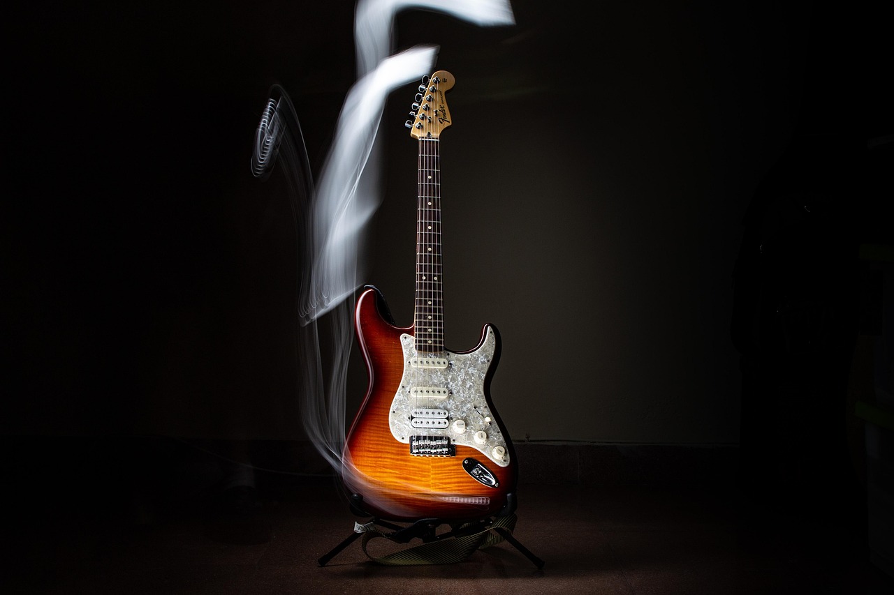 Fender Stratocaster Wallpaper Black