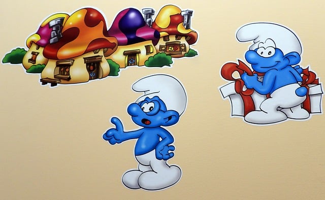 Download The Smurfs, Wall Decal, Children'S. Royalty-Free Stock ...