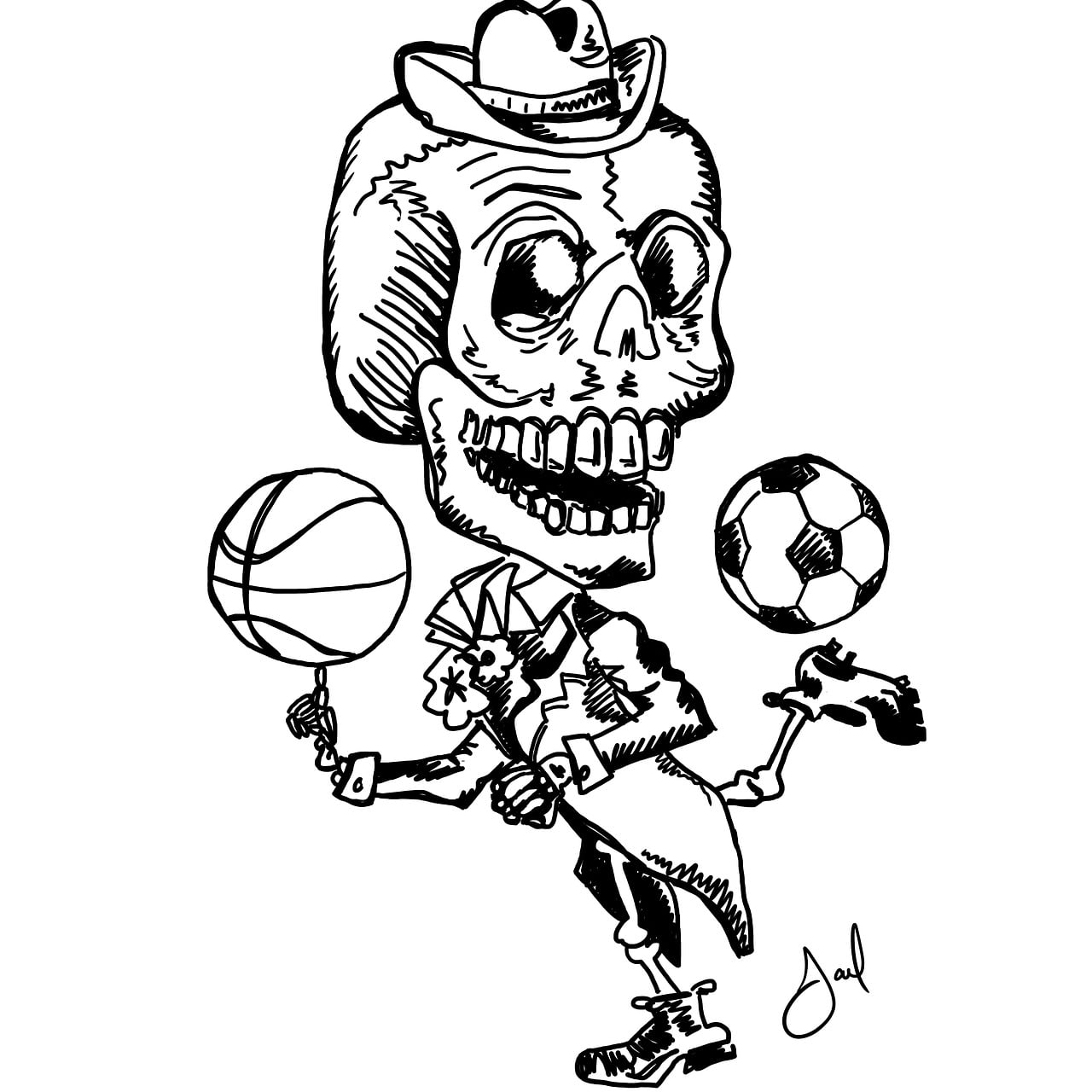 Download Sports, Skeleton, Day Of The Dead. Royalty-Free Stock ...