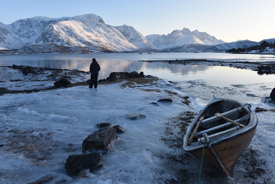 Estuary Snow Fjord - Free photo on Pixabay