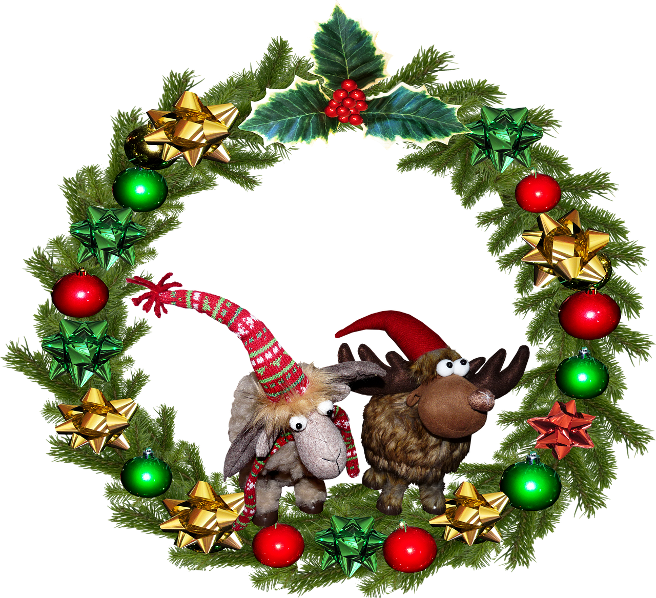 Animated Christmas Wreath Clip Art