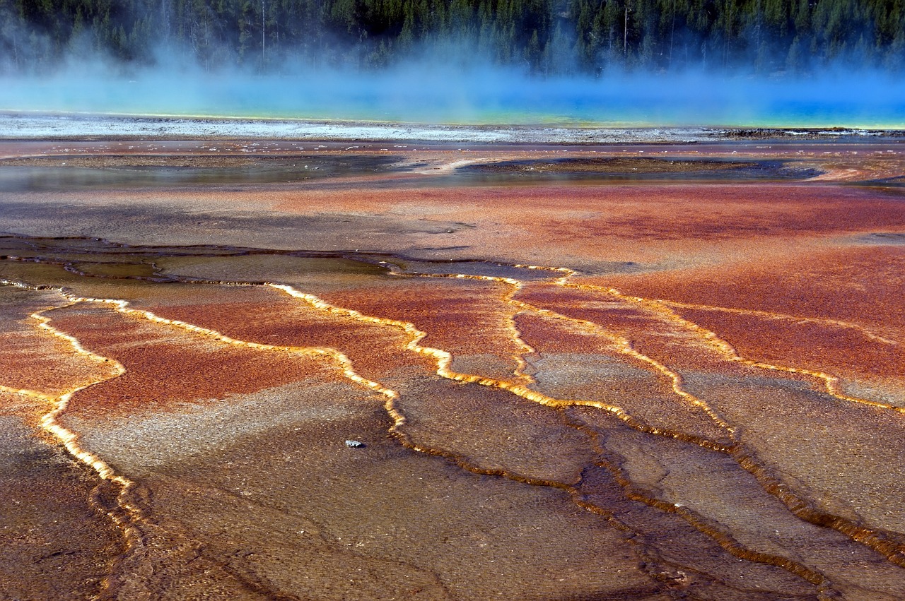 Bacterial Mats At Grand Prismatic - Free photo on Pixabay