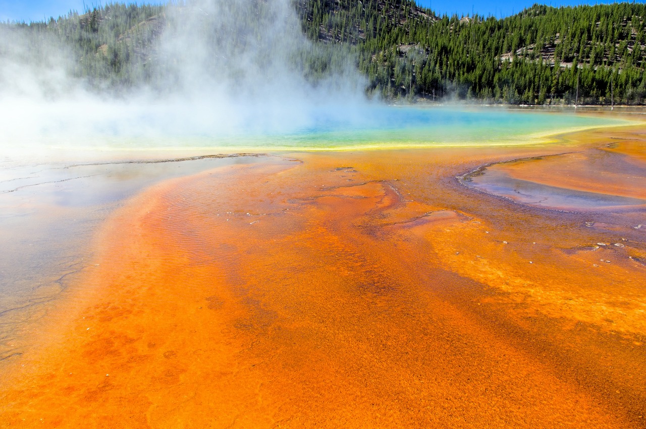 Orange Bacterial Mats Hot Spring - Free photo on Pixabay - Pixabay