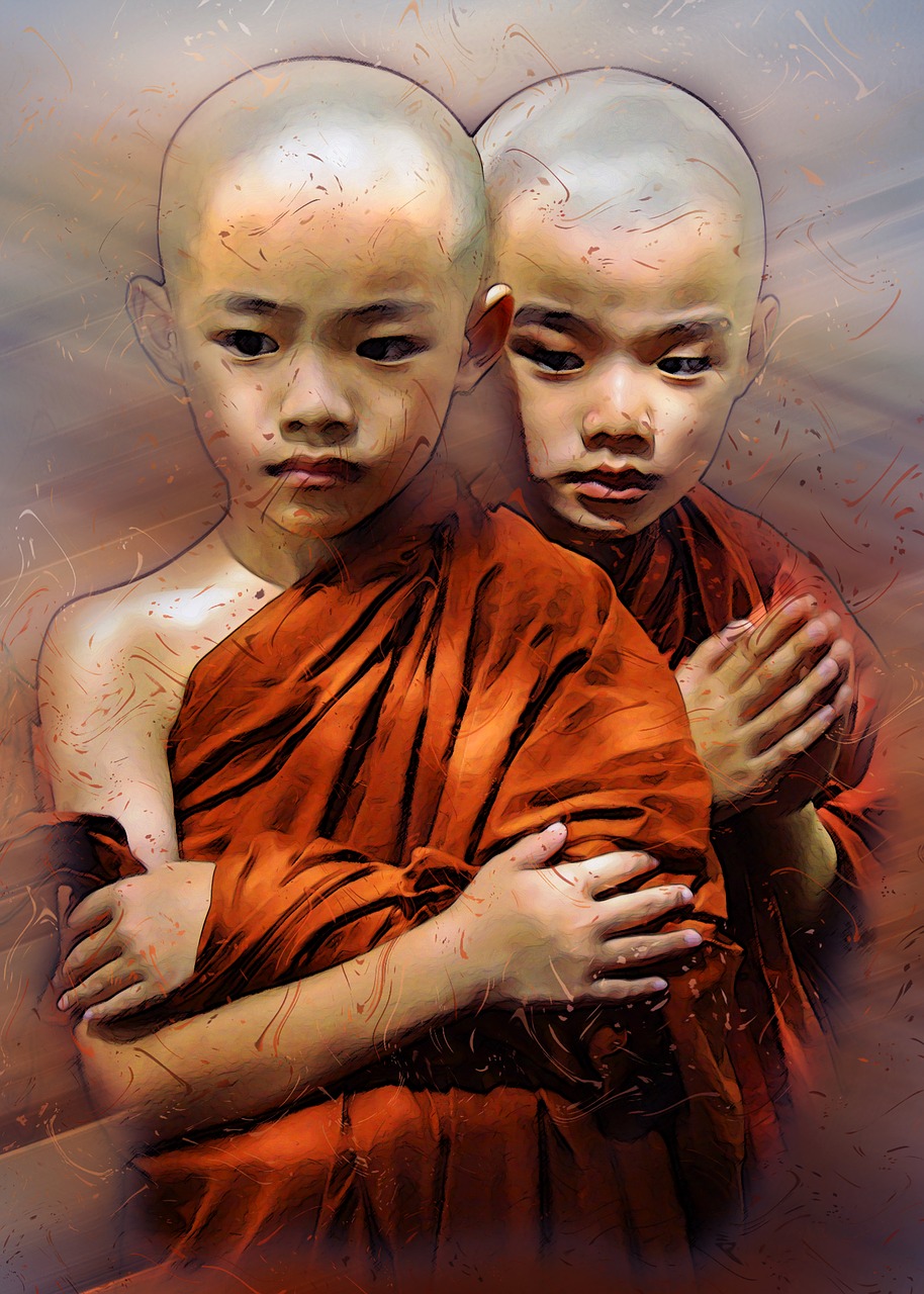 Theravada Buddhism Novices - Free image on Pixabay