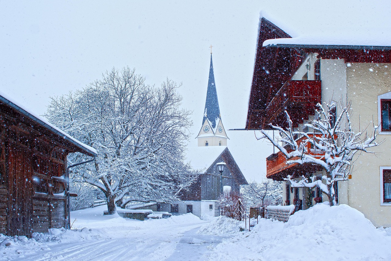Invierno Nieve Pueblo - Foto gratis en Pixabay