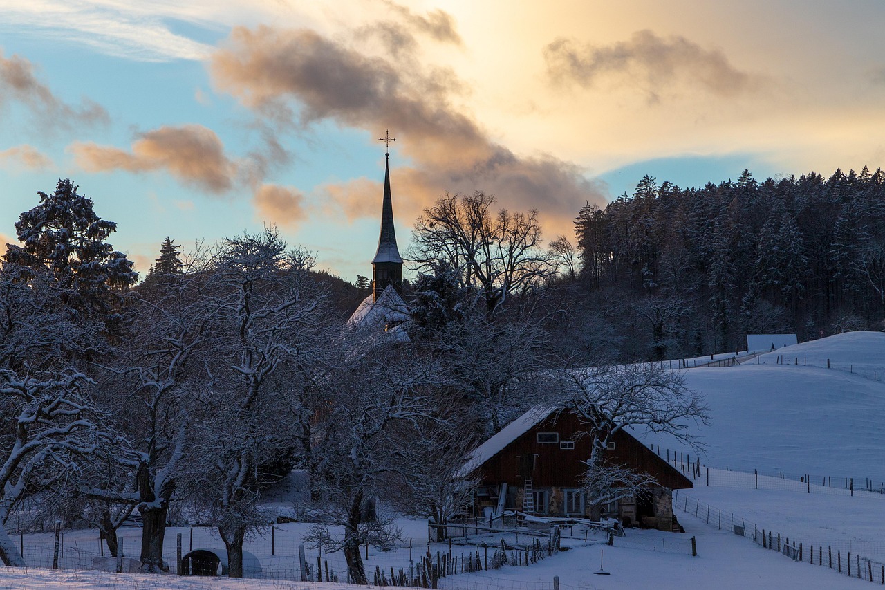 Chapel Chappeli Winter Landscape - Free photo on Pixabay
