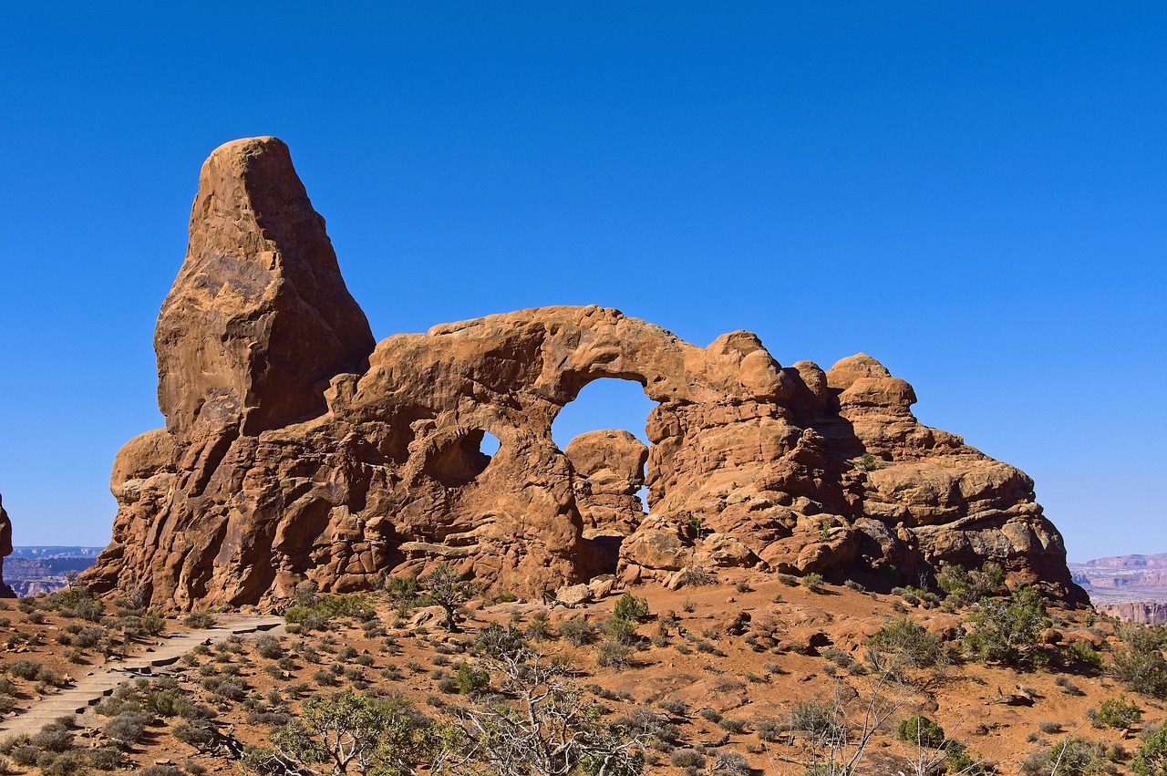 The Turret Arch Arches Sandstone - Free photo on Pixabay - Pixabay