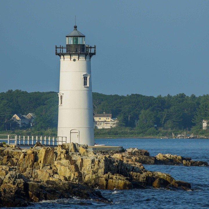 Digital Prints Travel Poster New Castle Portsmouth Harbor Lighthouse ...